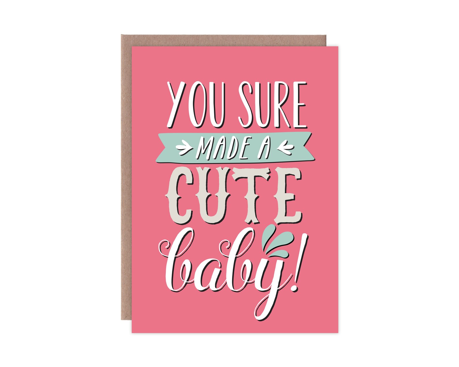 Funny Baby Card Funny Baby Shower Card Funny New Baby Card Cute Baby ...