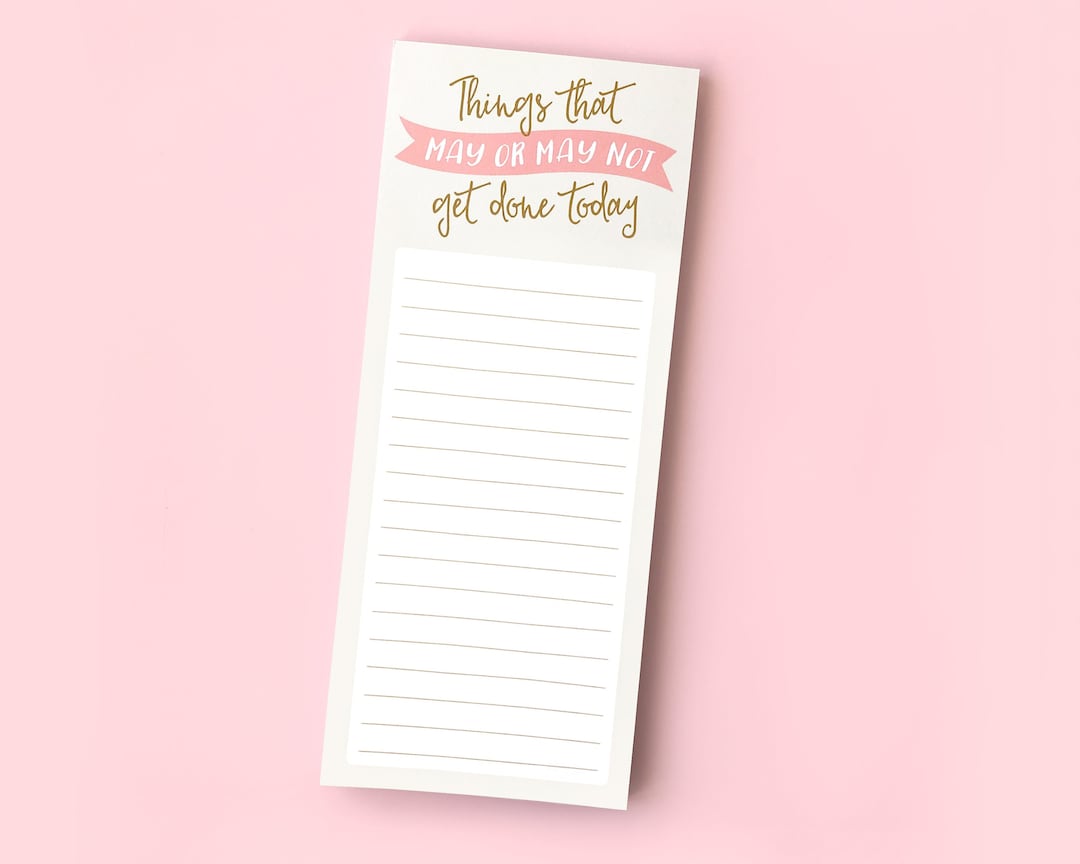 Funny Notepad, Coworker Gift, to Do List, Things That May or May Not ...