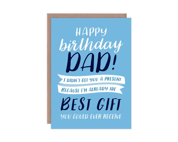 Funny Birthday Card Card for Dad Happy Birthday Dad I | Etsy Canada