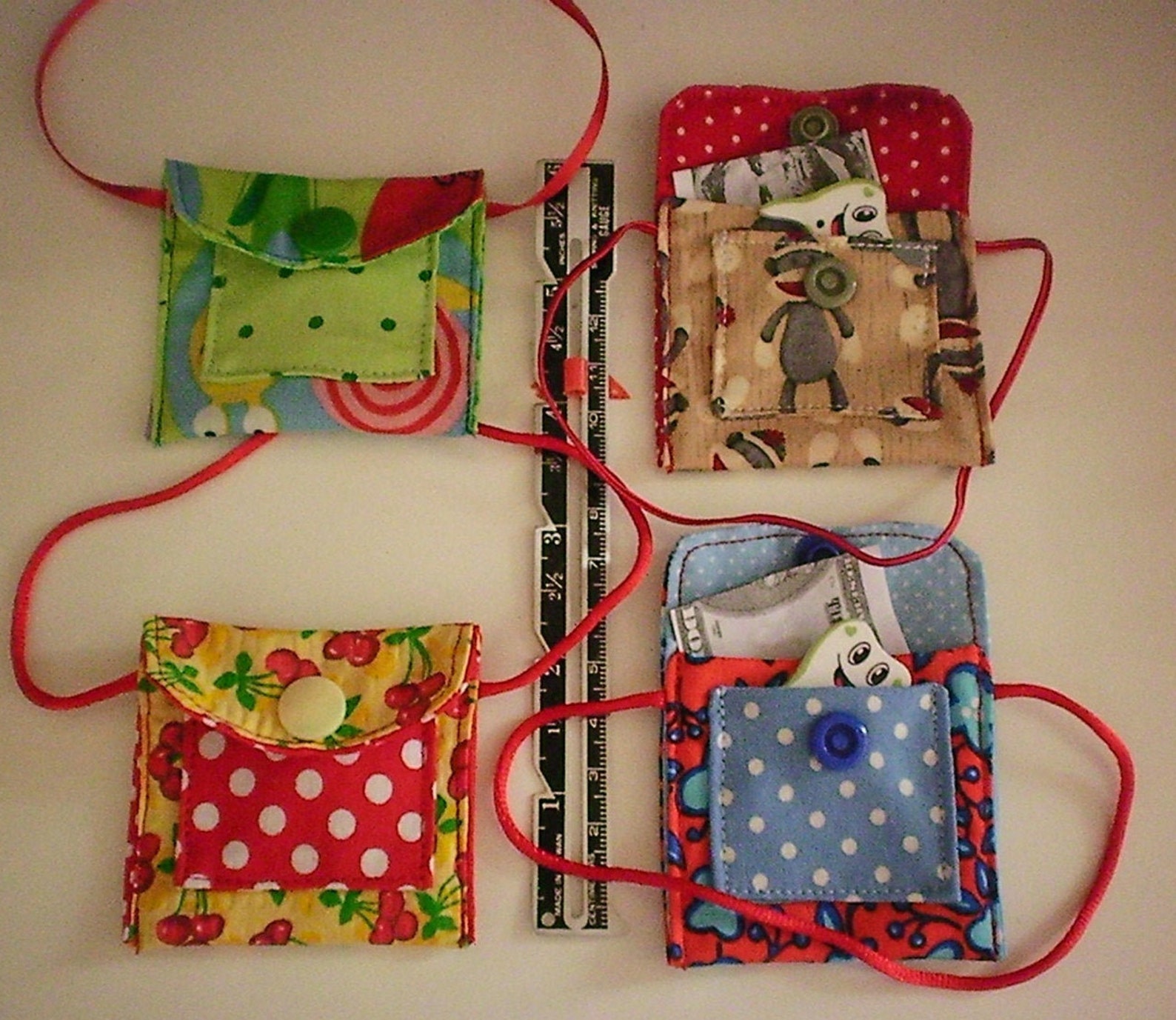 Mini Hanging Pouches With Pocket & Ribbon Strap for Hanging 2 - Etsy