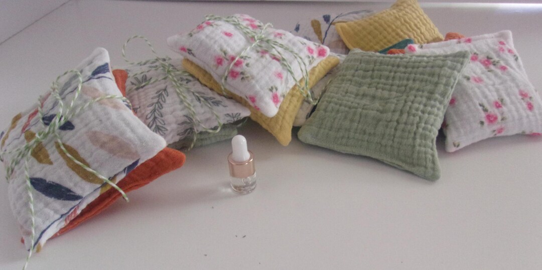 Lavender Dryer Sachets (set of 2) - Double Gauze Fabric & Essential Oil ...