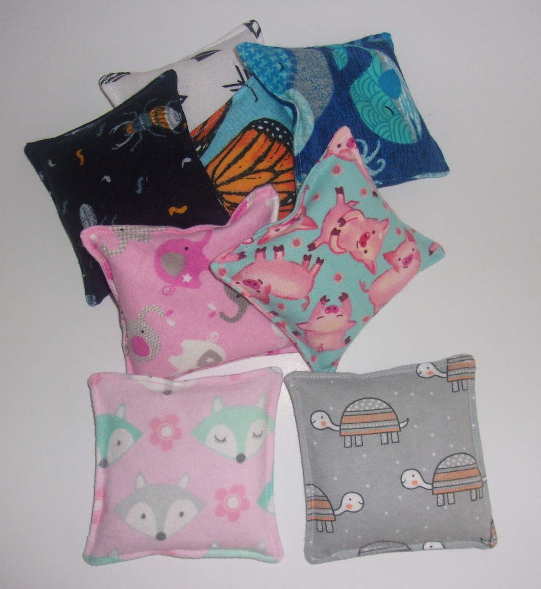 Booboo Bag, Rice Bag, Hot/cold Rice Pad, Bean Bag. 4"x4" Fabric ...