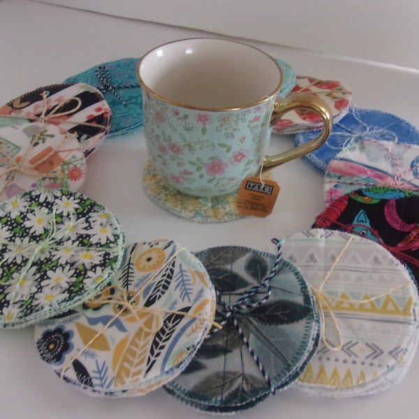 Fabric Coasters - Etsy
