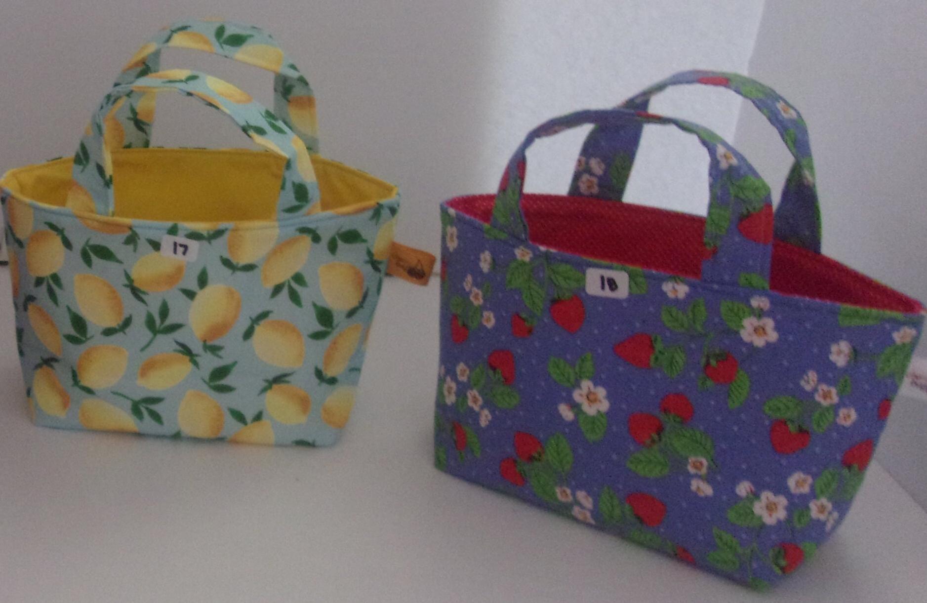 Fabric Baskets With Handles, Padded. 10" W X 5 1/2" H X 3 3/4" Sides - Etsy