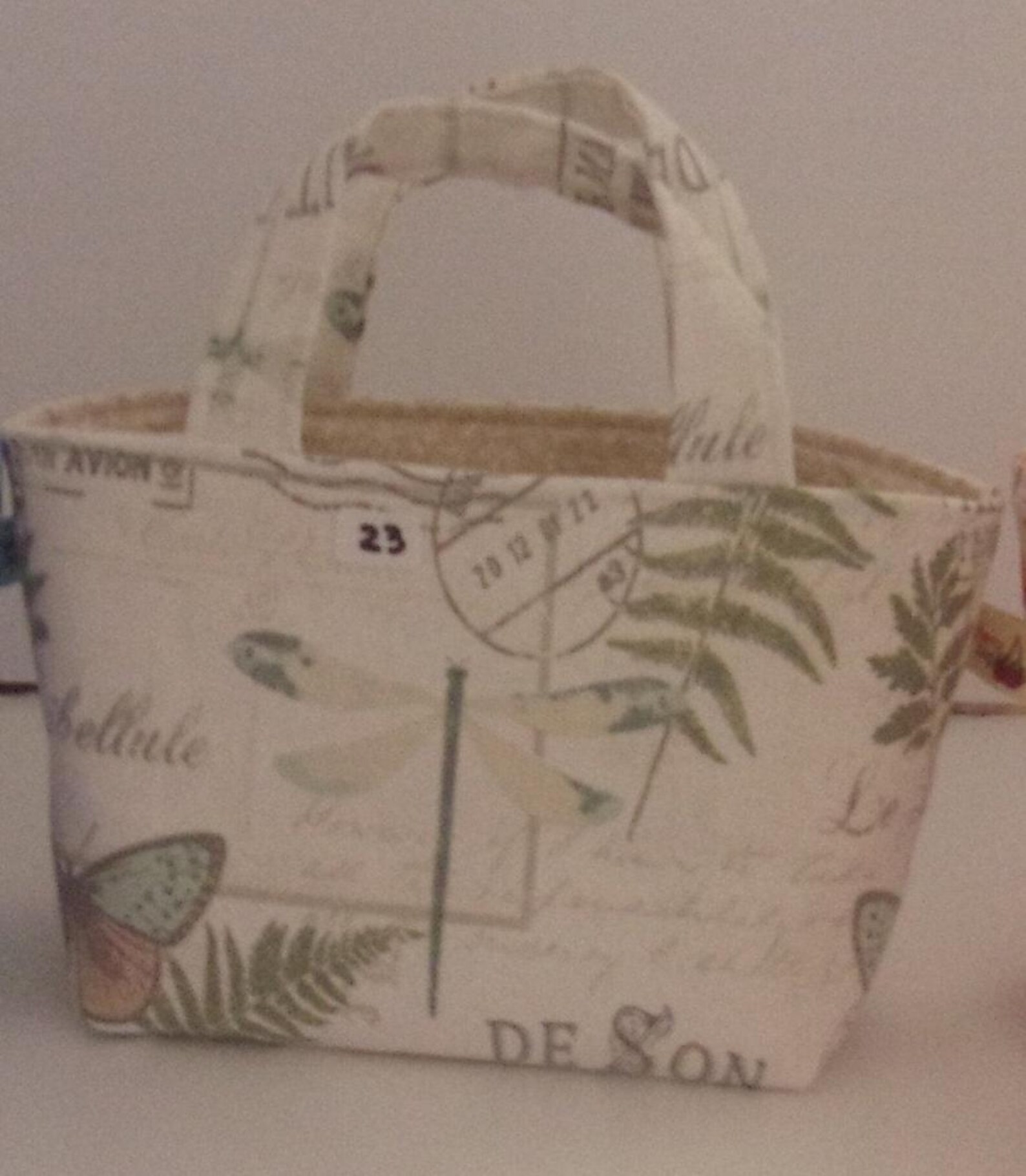 Fabric Baskets With Handles, Padded. 10" W X 5 1/2" H X 3 3/4" Sides - Etsy