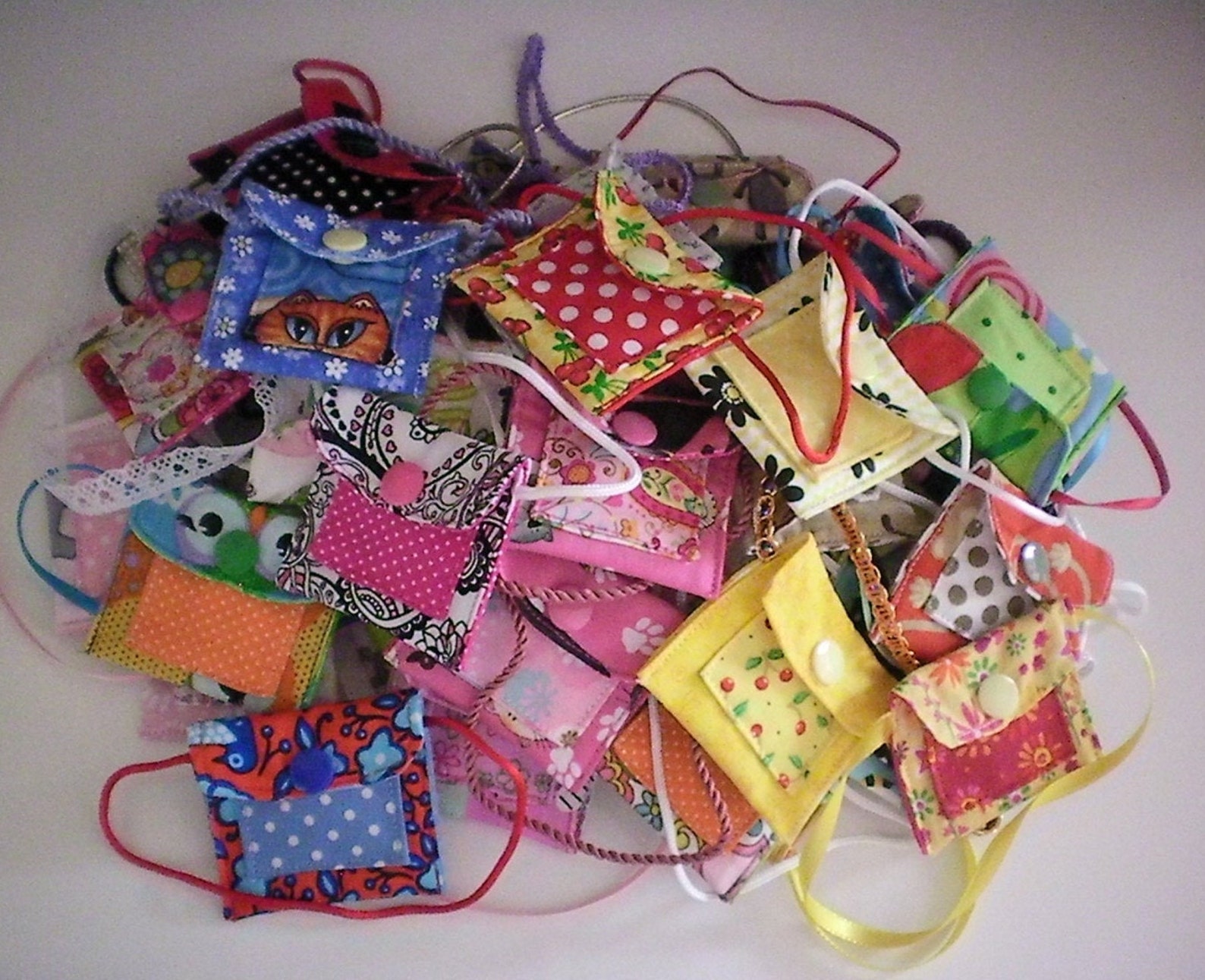 Mini Hanging Pouches With Pocket & Ribbon Strap for Hanging 2 - Etsy