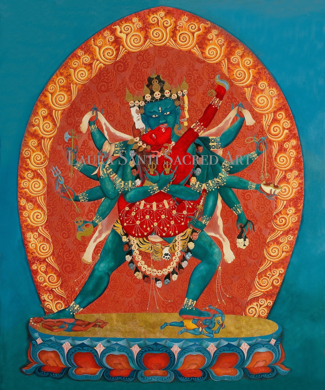 Chakrasamvara SMALL SIZES: Samvara and Vajravarahi in Yabyum Tibetan ...