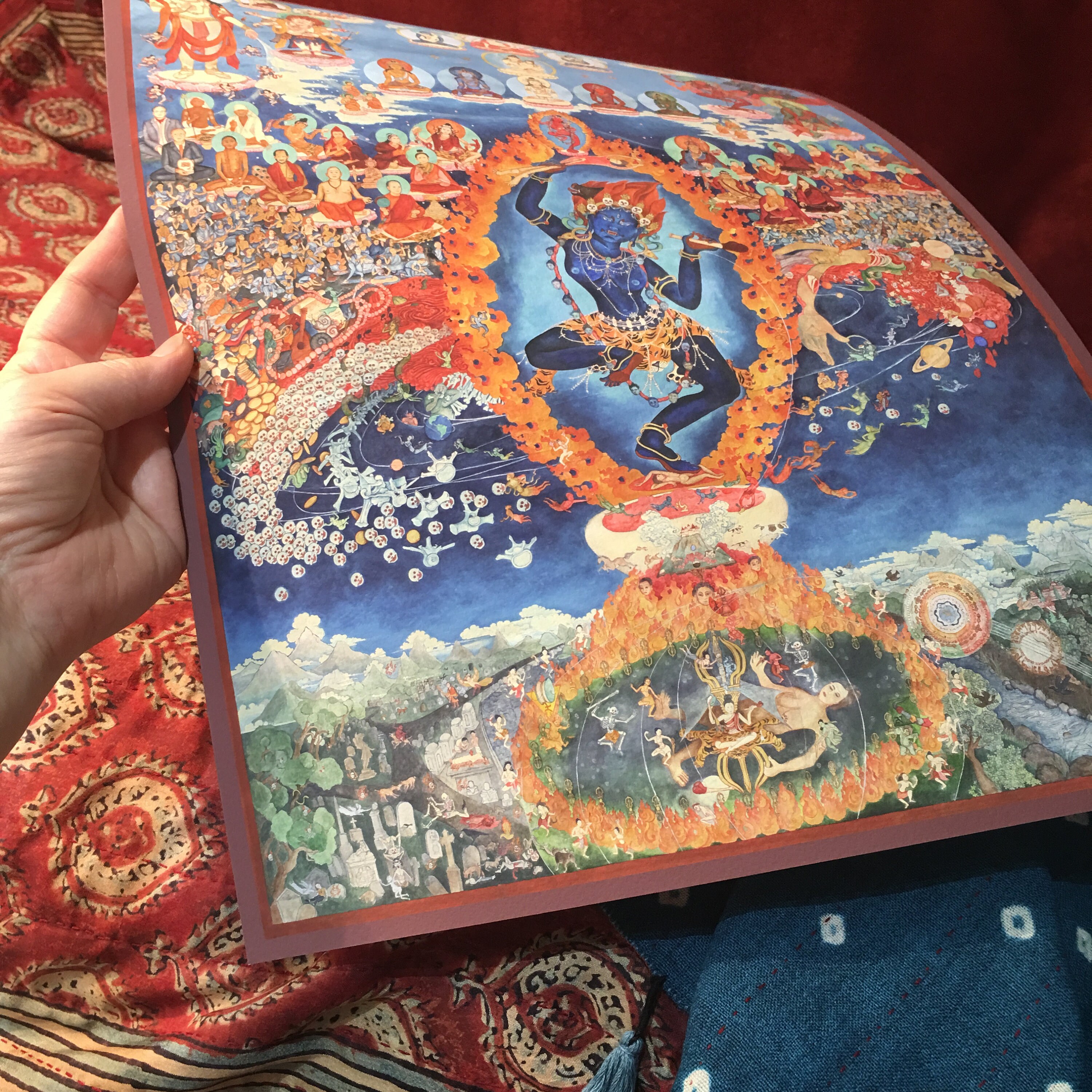 Chöd full painting version LARGE SIZES Pacification | Etsy