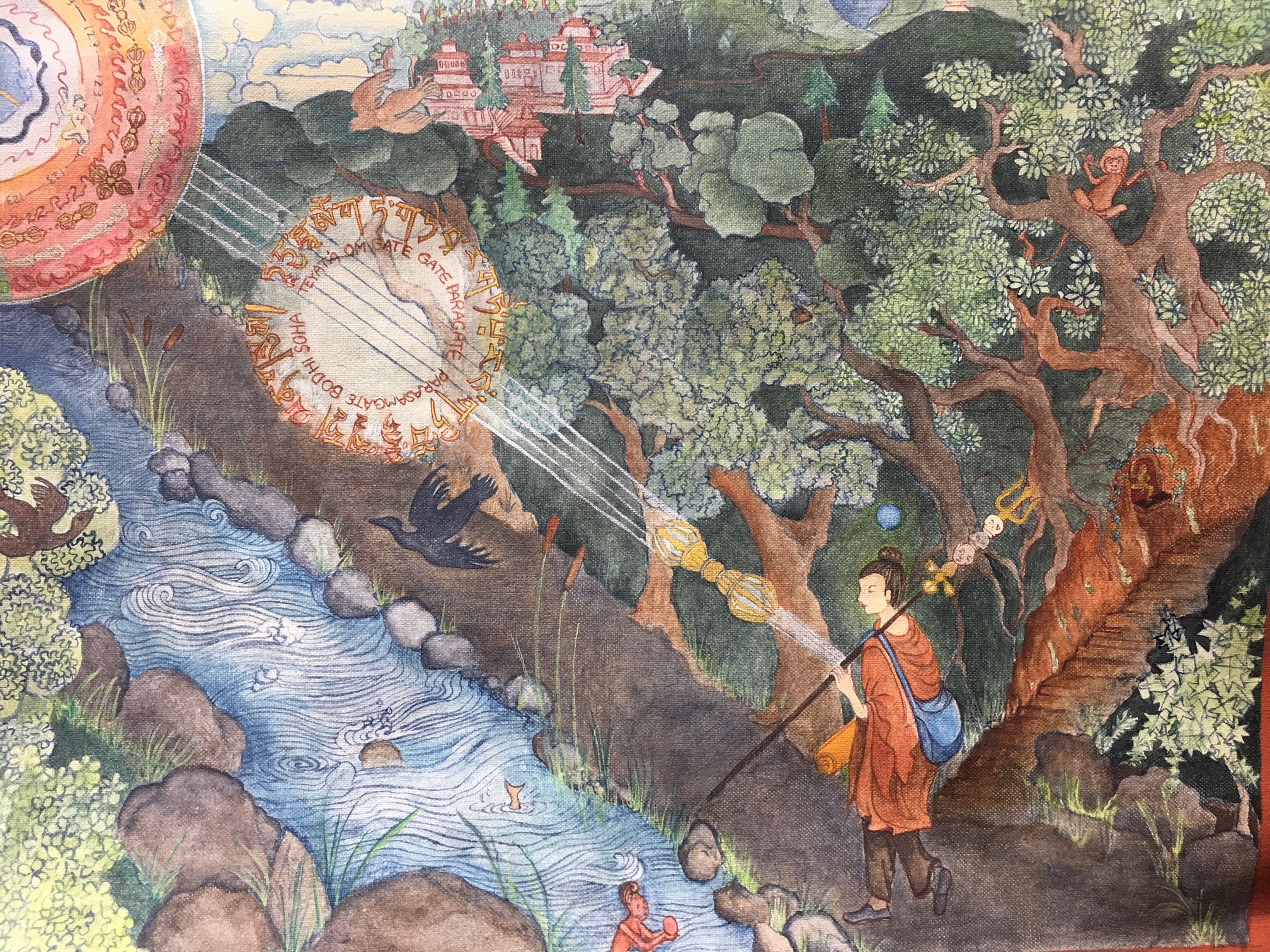 Chöd full painting version LARGE SIZES Pacification | Etsy