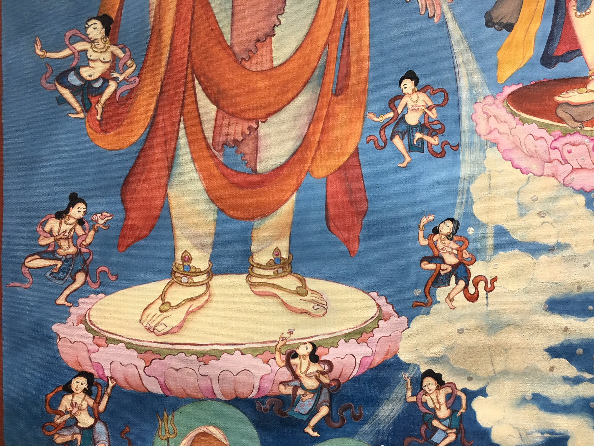 Chöd full painting version LARGE SIZES Pacification | Etsy