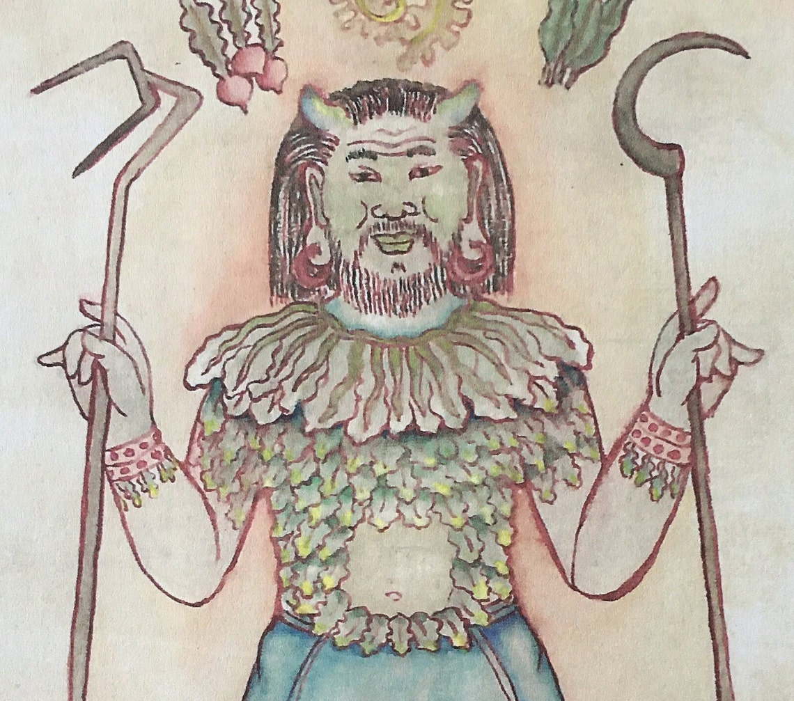 Shennong Ancient Chinese God of Farming Herbs Herbology - Etsy