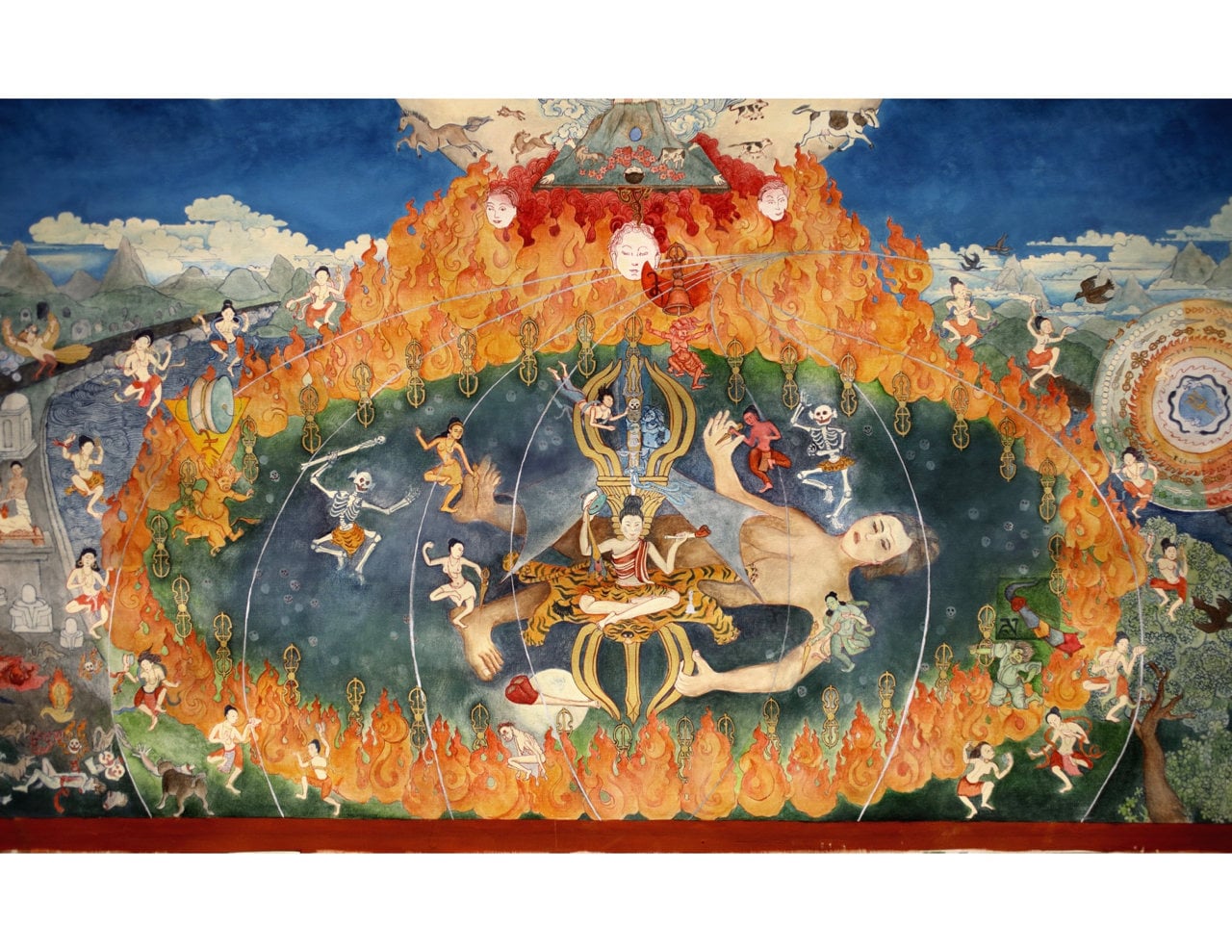 Chöd full painting version LARGE SIZES Pacification | Etsy