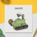 Tank Ewe Pack of 4 Cards*thank You*greeting Card*cartoon*humour*pun ...
