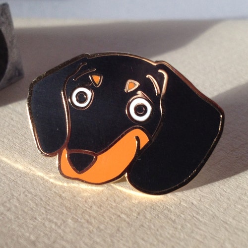 Dachshund Dog Enamel Pin | Etsy