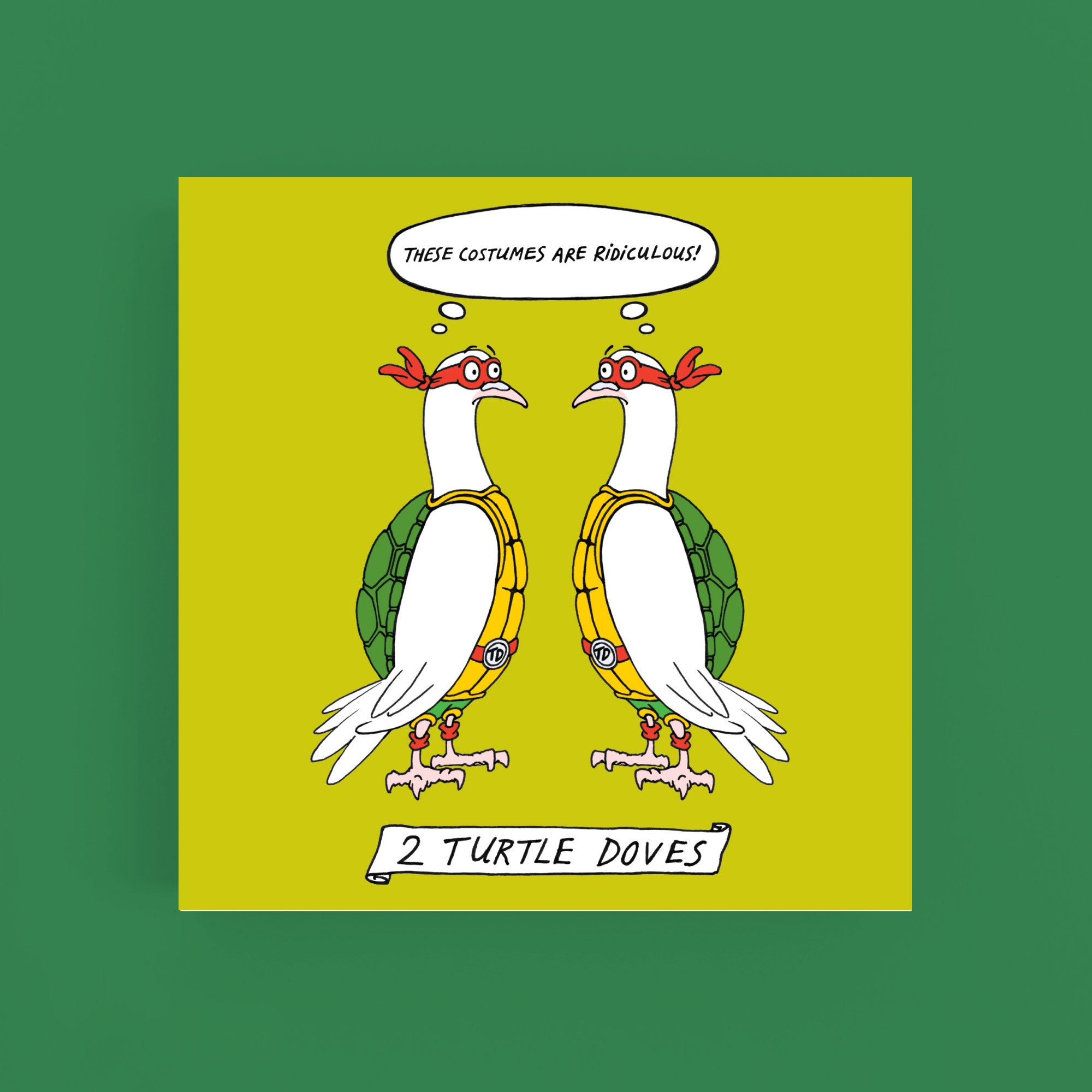 Twoturtle Doveschristmascardsgreeting - Etsy UK