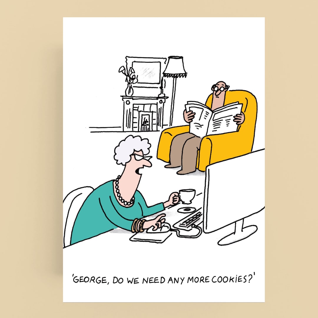 Birthday Card - Funny - Cookies - Humour - Illustration - Cartoon ...