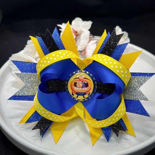 Minion Hair Bow - Etsy