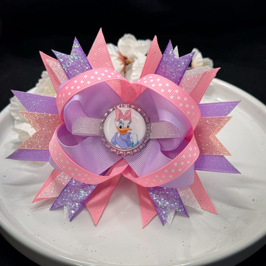 Mickey - Goofy - Donald - Daisy - Sparkle Disney Princess Bow With ...