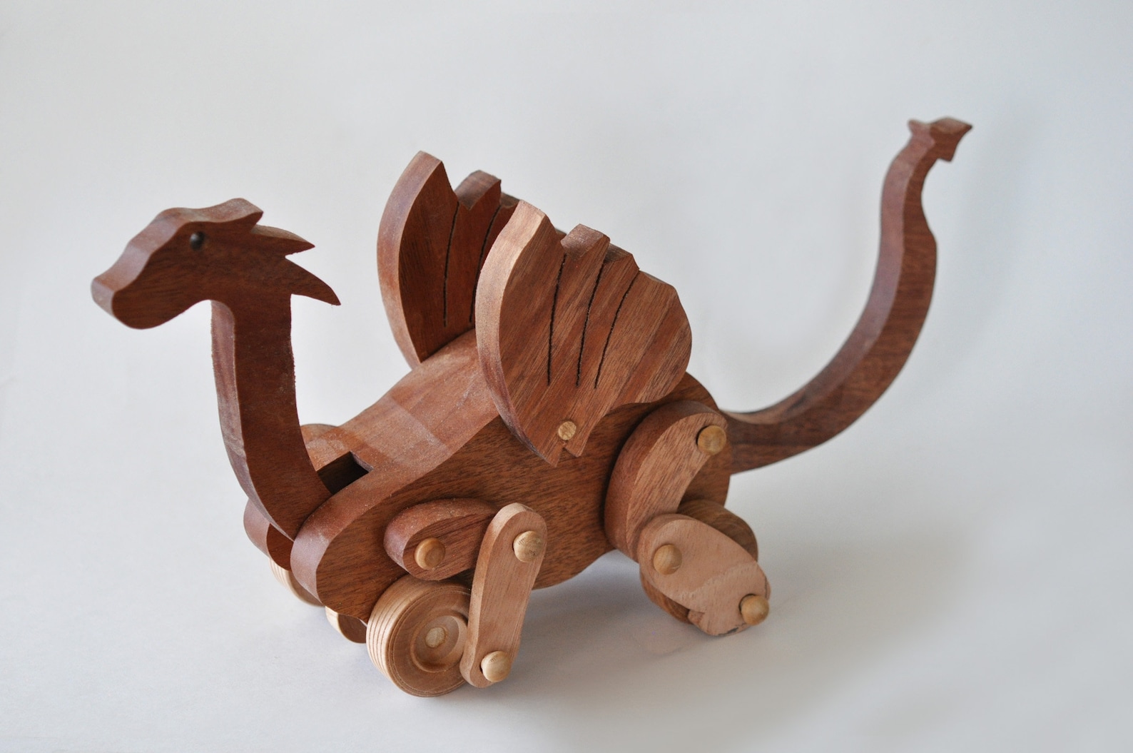 Puff the Magic Dragon Toy, Wood Kids Toy Dragon, Handmade Wood Toys ...