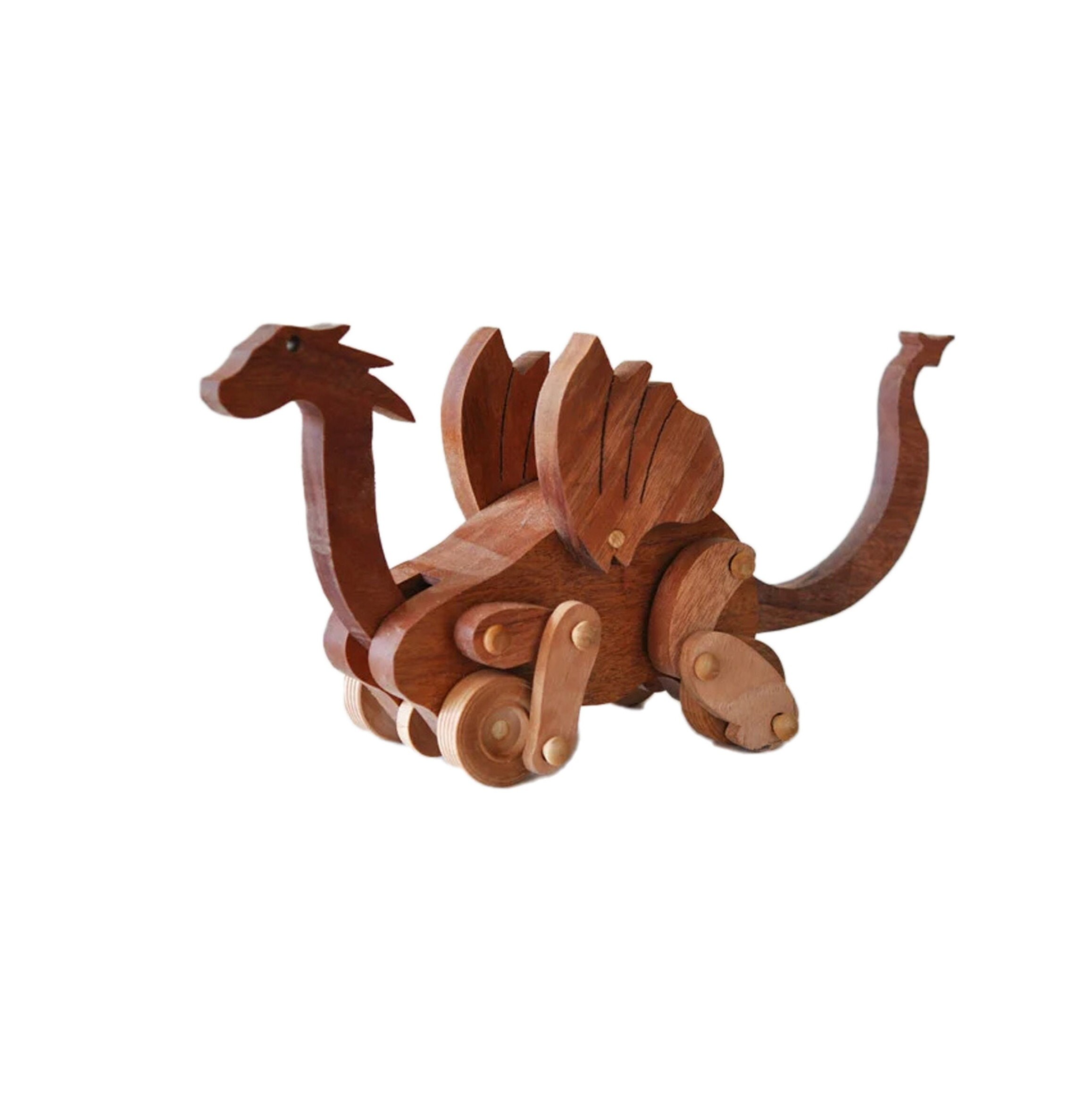 Puff the Magic Dragon Toy, Wood Kids Toy Dragon, Handmade Wood Toys ...