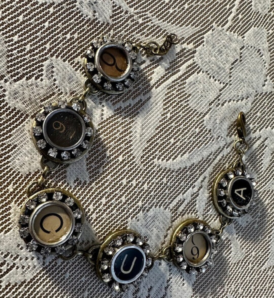 Vintage Typewriter Key Bracelet. Keys From 1930-40. - Etsy