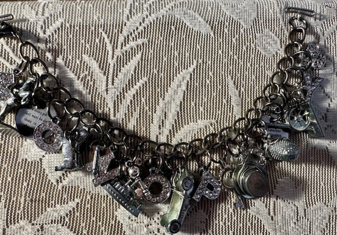 Monopoly Tokens,charm Bracelet-silver Tone. - Etsy