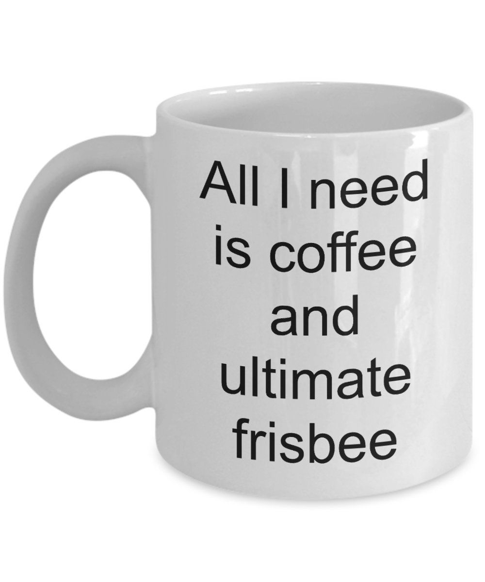Frisbee Mug Ultimate Frisbee Mugs Coffee Cup Gift for Ultimate Frisbee ...