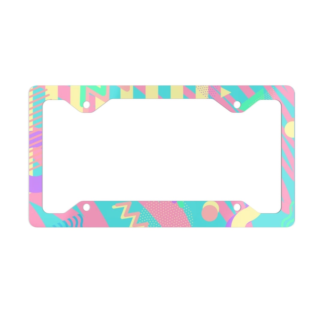 Pastel Vaporwave Metal License Plate Frame - Etsy