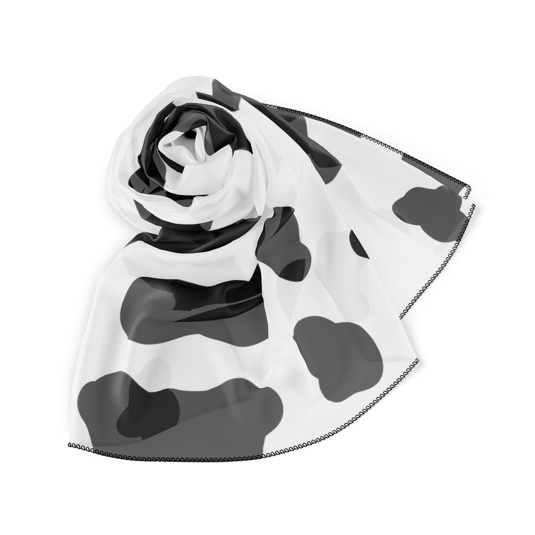 Cow Print Scarf light and Airy - Etsy