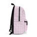 Pink Houndstooth Backpack, Full-sized Backpack W/water Bottle Pocket - Etsy