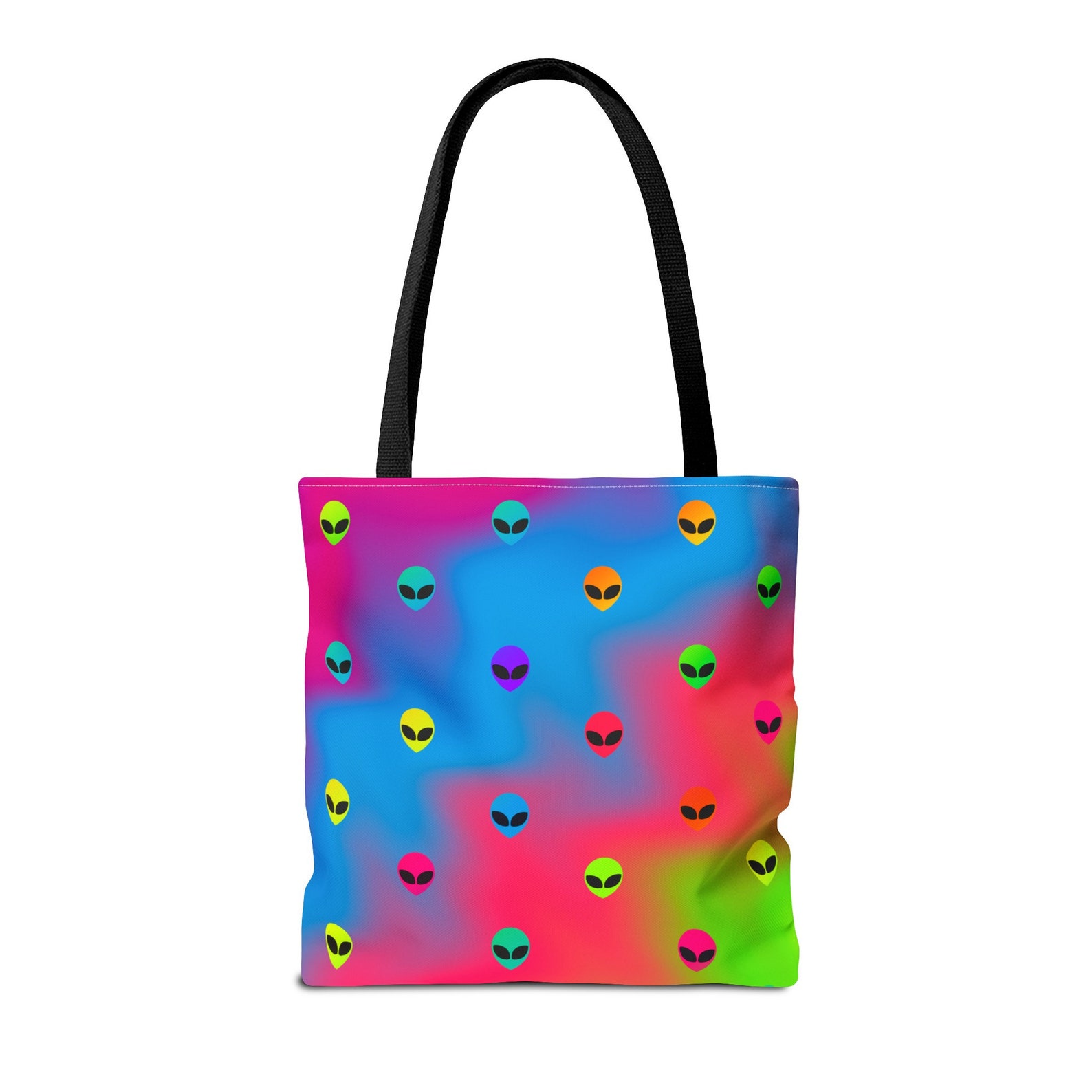 Neon Alien Tote Bag, Shopping Tote, Beach Bag - Etsy