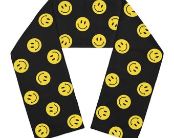 Smiley Face Scarf | Etsy