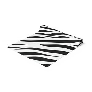 Zebra Print Table Runner - Etsy