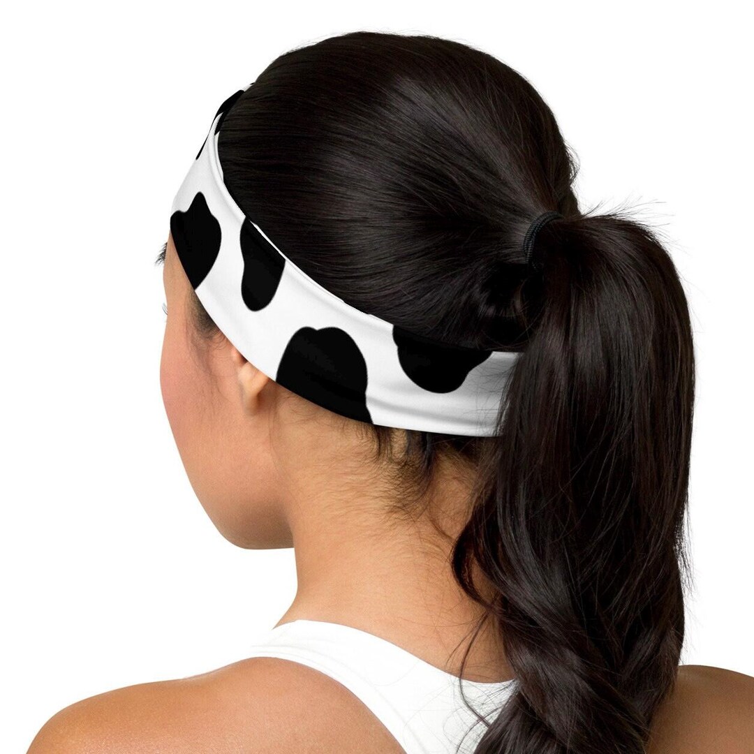 Cow Print Headband - Etsy