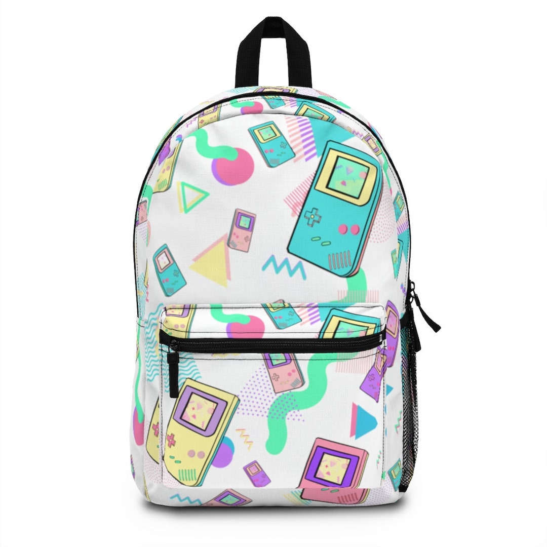 Retro Gamer Backpack W/water Bottle Pocket - Etsy