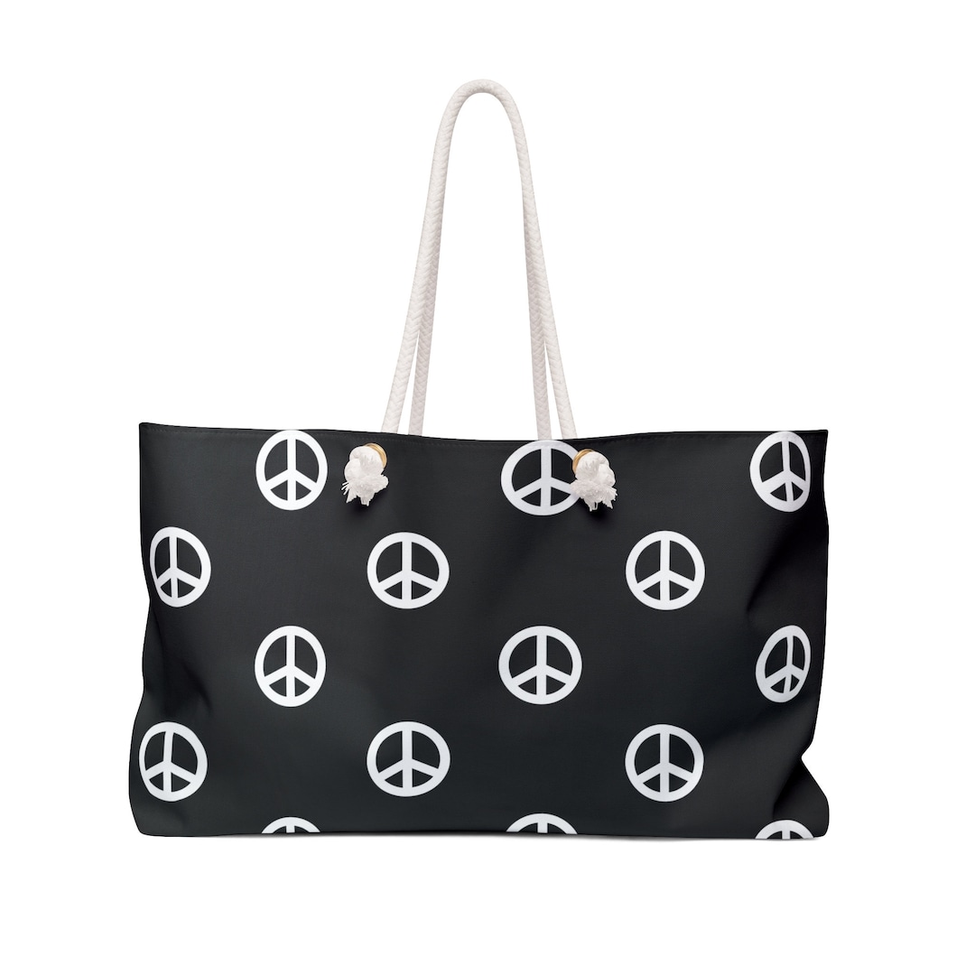 Peace Sign Large Tote Bag, Shopping Tote, Beach Bag - Etsy