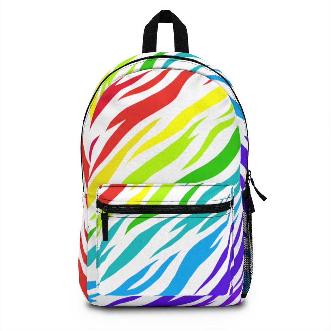 Neon Tiger Stripe Backpack - Etsy