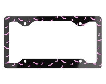 Goth Bat License Plate Frame Goth Car Accessories Goth Car Decor Pastel ...