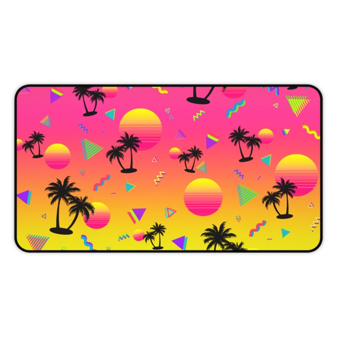Vaporwave Sunset Desk Mat - Etsy