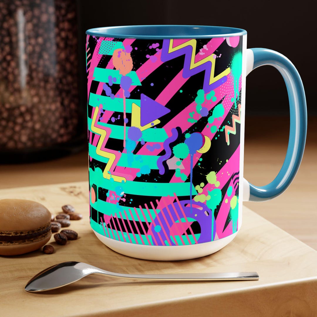 Vaporwave Graffiti Mug, 15oz - Etsy
