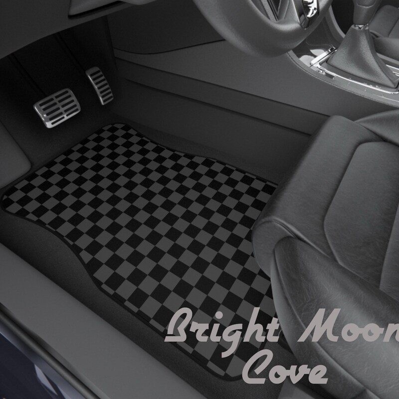 Custom Checkered Car Mat - Etsy