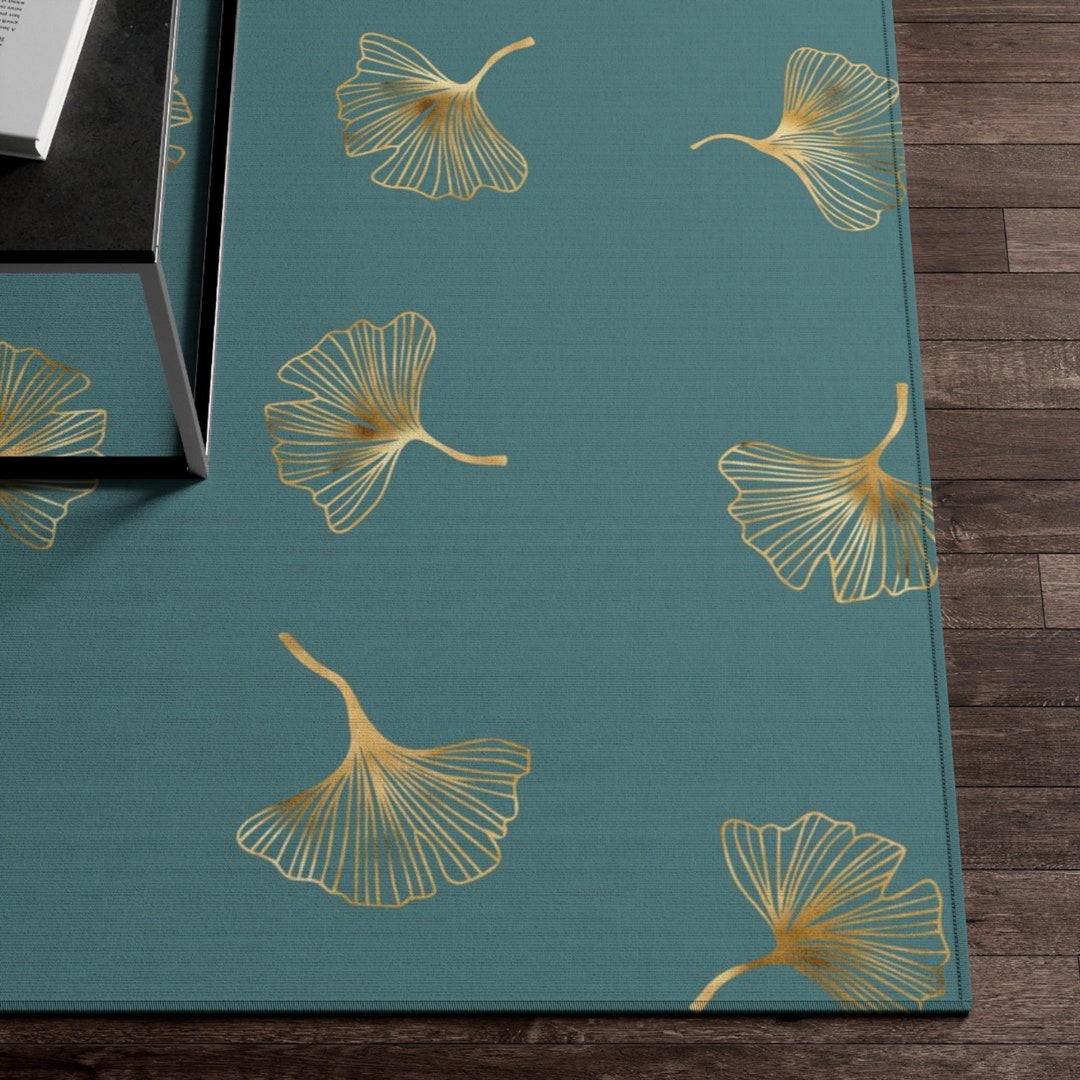 Ginkgo Leaf Rug, Anti Slip Rug - Etsy