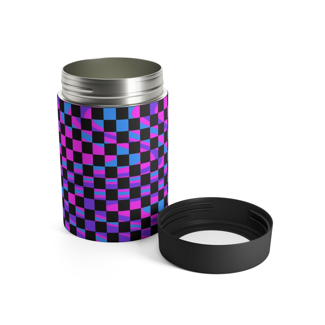 Checkers & Swirls Can Holder - Etsy