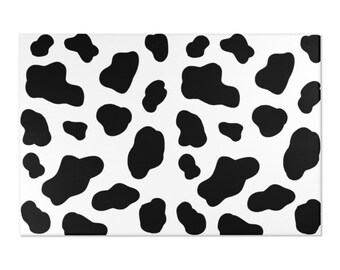 Cow Print Rug Runner - Etsy