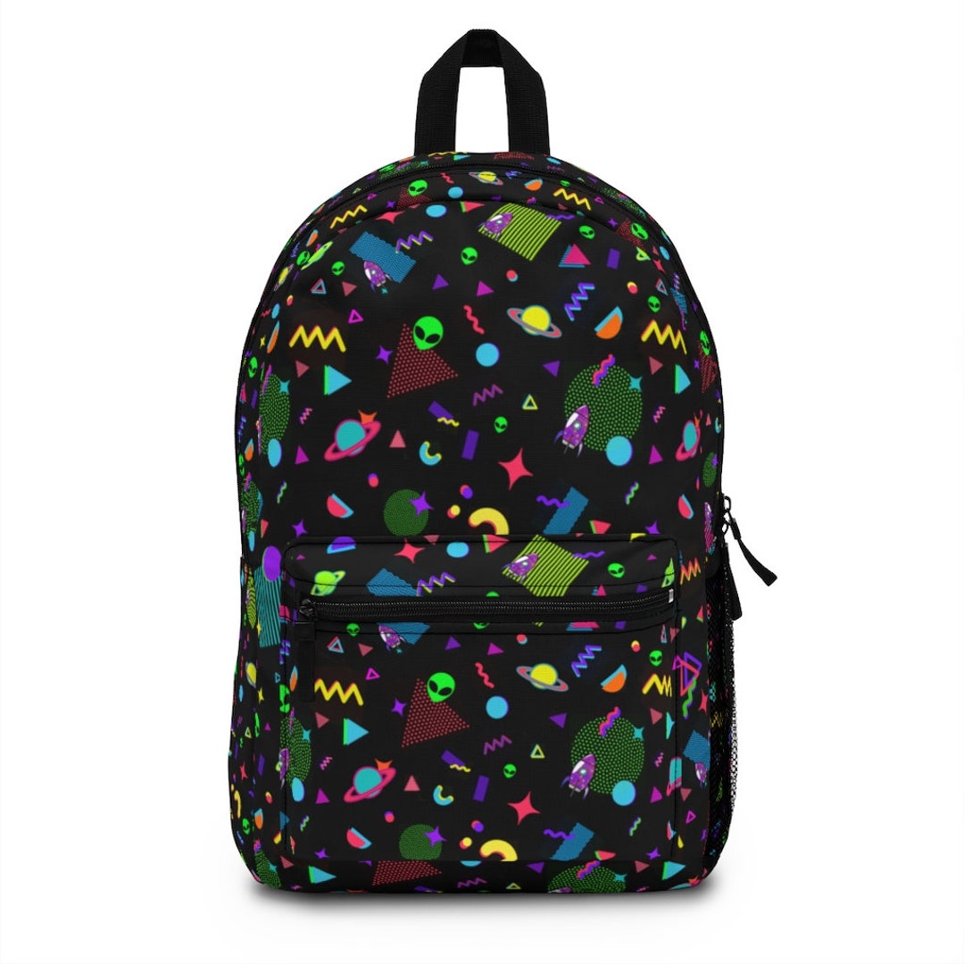 Spacey Backpack, Arcade Carpet Design, Full-size Backpack W/water ...