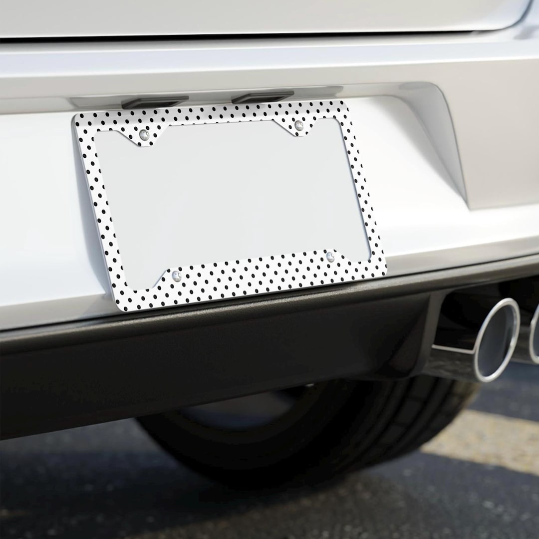 Polka Dot License Plate Frame - Etsy