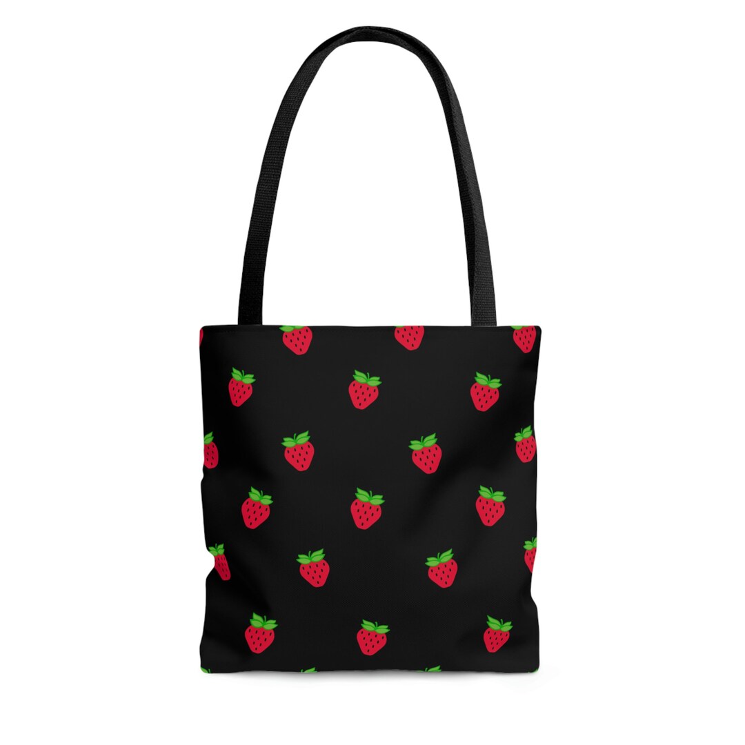 Strawberry Tote Bag Beach Bag Shopping Tote Etsy