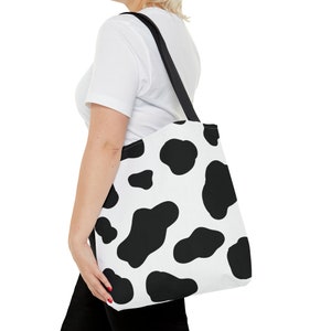 Cow Print Tote Bag, Shopping Tote, Beach Bag - Etsy