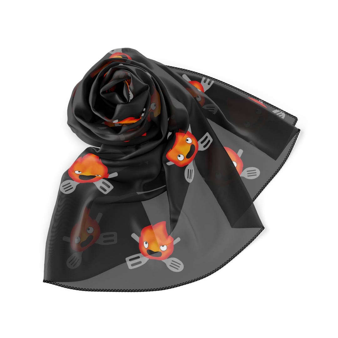 Cute Fire Demon Scarf (lightweight and Airy) - Etsy