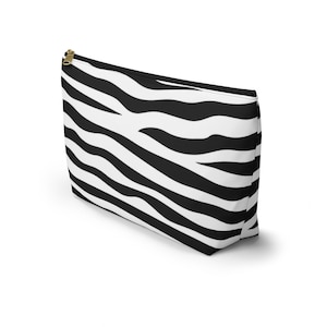 Zebra Print Pouch, Cosmetic Bag, Pencil Case - Etsy